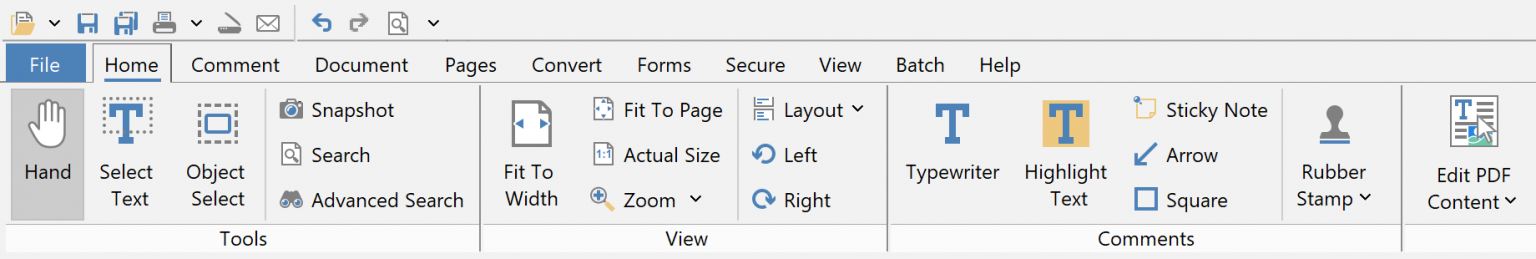 New Ribbon Toolbar versus Old Classic Toolbar & Menu – PDF Studio ... New Ribbon Toolbar versus Old Classic Toolbar & Menu – PDF Studio ...