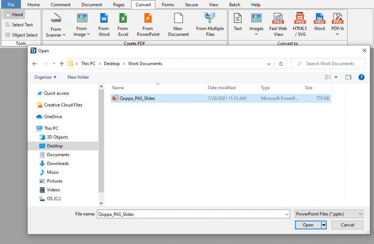 How to Convert a PowerPoint into a PDF? – PDF Studio Knowledge Base